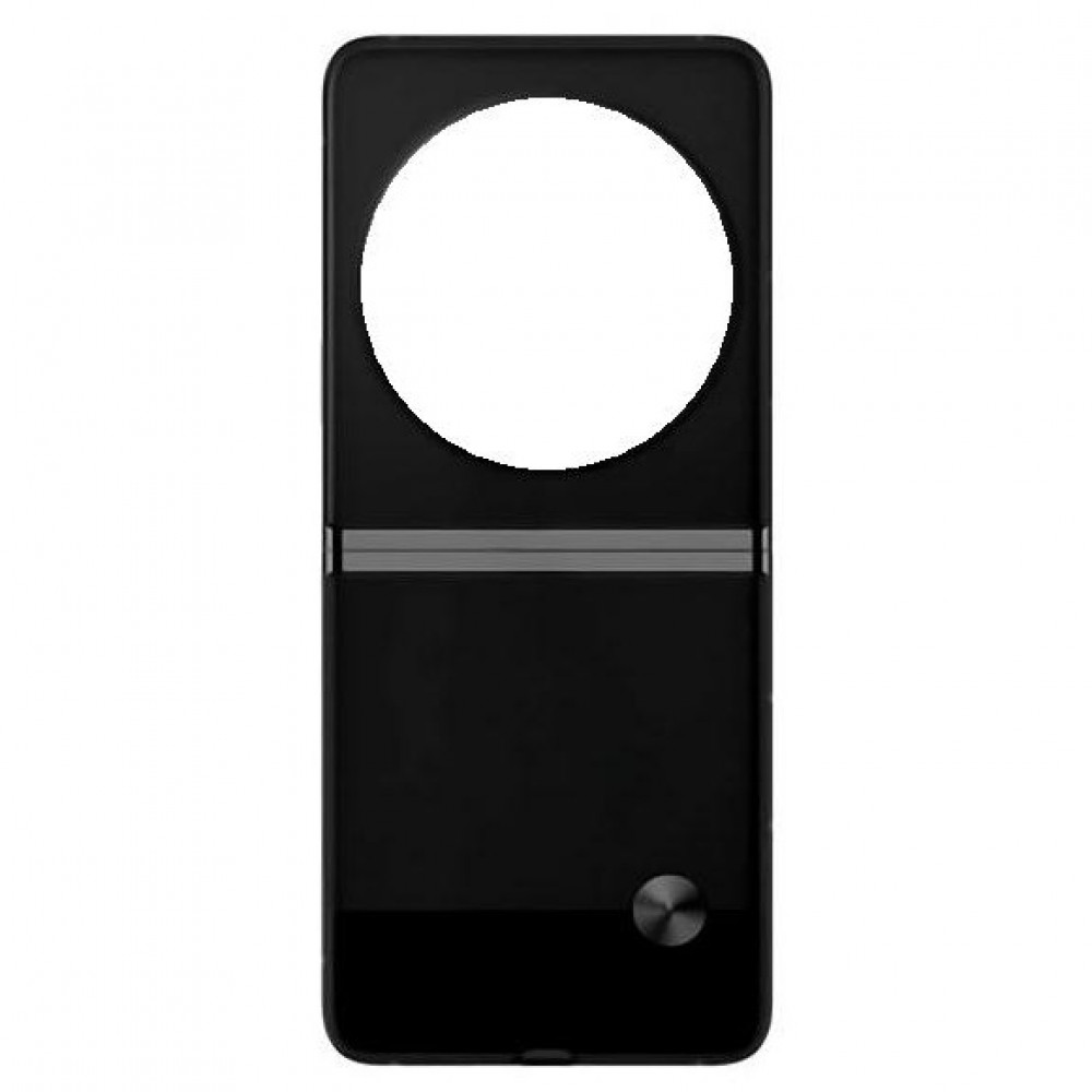 Back Panel Cover For Tecno Phantom V Flip - Black